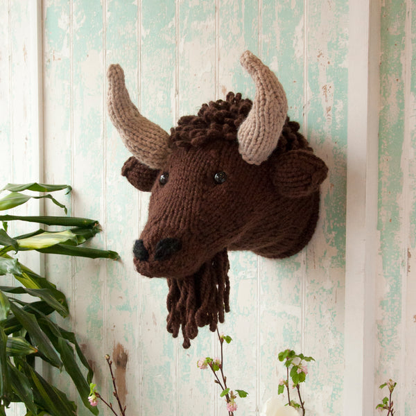Giant Bison Head Knitting Kit - Sincerely Louise Store